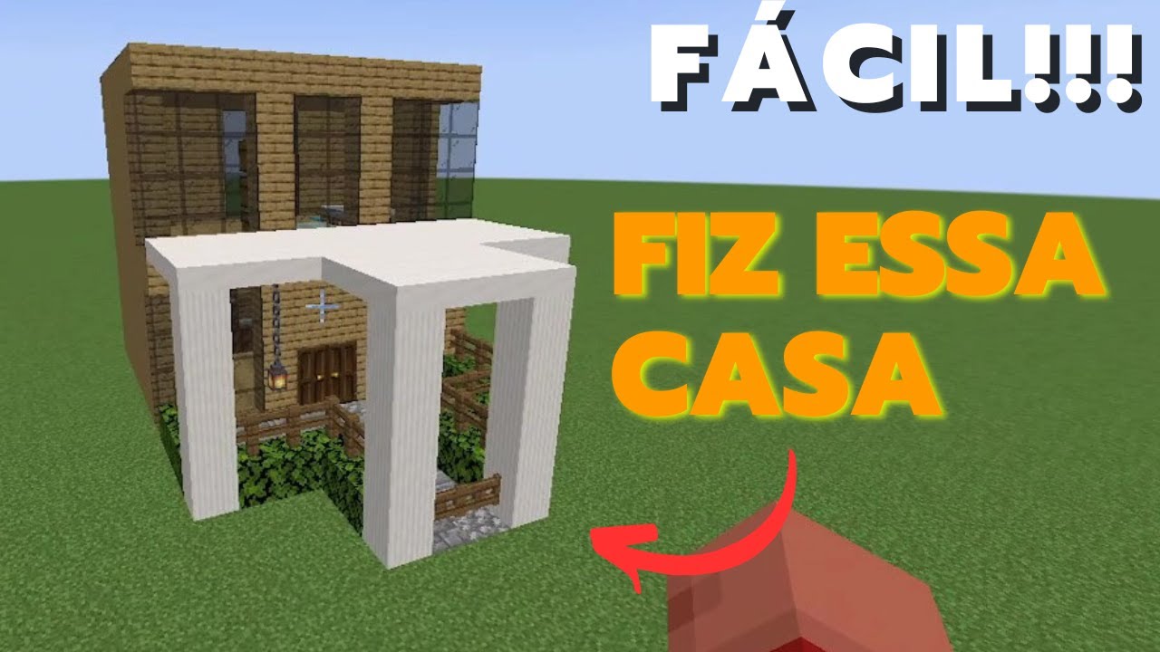 Minecraft Tutorial - Como fazer uma Casa de Madeira Simples - YouTube