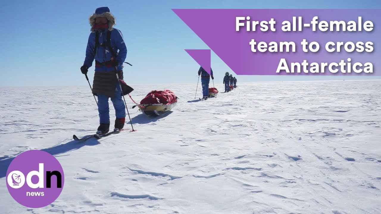 Ice Maidens become first all-female team to cross Antarctica - YouTube