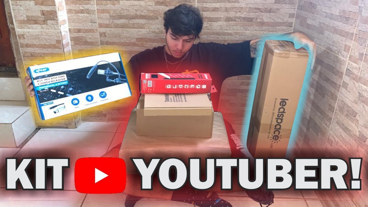 KIT YOUTUBER (COMPRAS PARA O ESTÚDIO) - YouTube