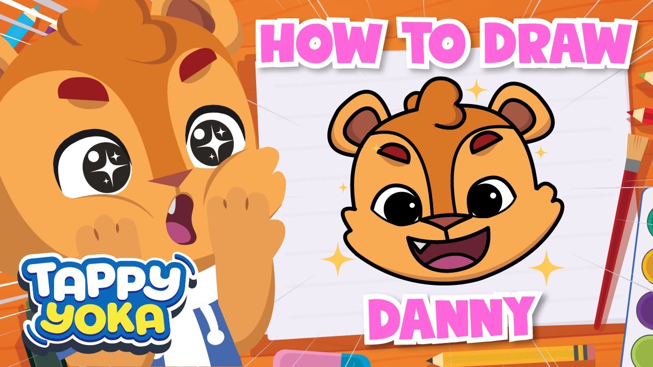 Let's Draw Danny The Brave Lion! | How To Draw A Cute Lion| Drawing ...