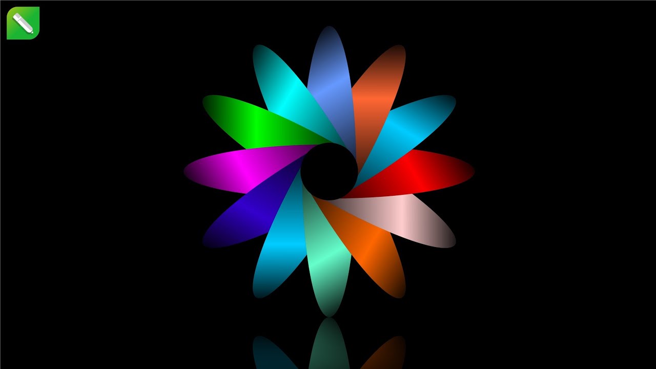 3D Flower Design in Coreldraw | Step By Step Full Tutorial - YouTube