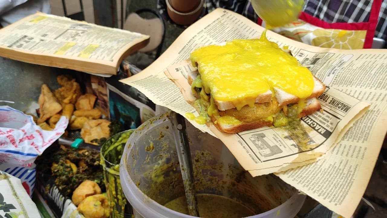 Biggest Dahi Bhalla + Sindhi Dal Sandwhich + Navrang Puri | INDIAN ...