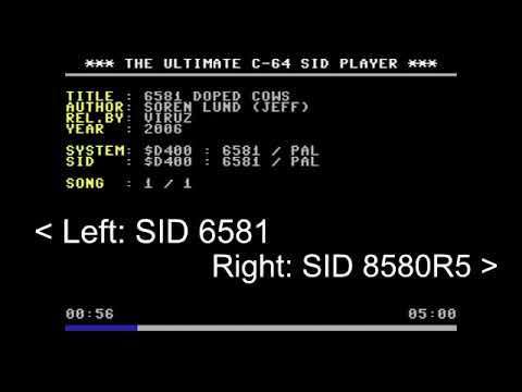 SID 6581 left - SID 8580 right - YouTube