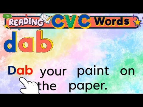 Reading CVC Words ending -ab sound l Simple Sentences - YouTube