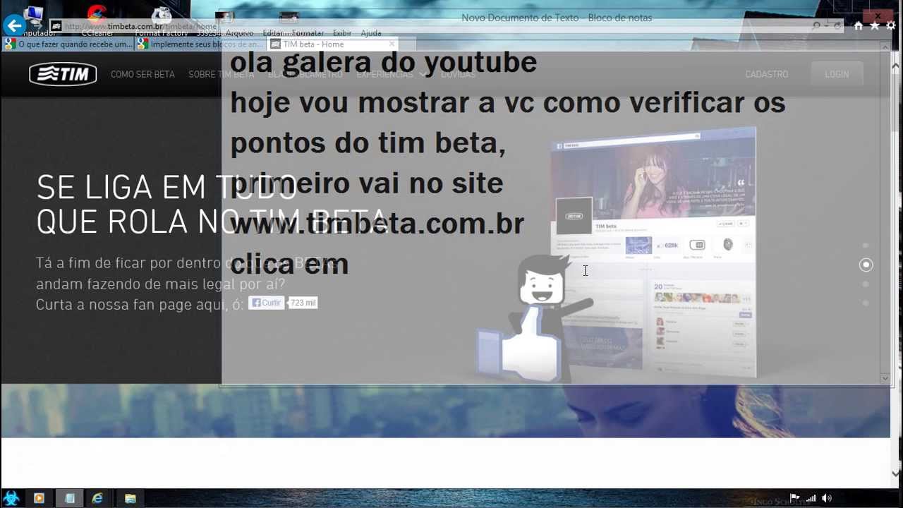 como ver os pontos do tim beta - YouTube