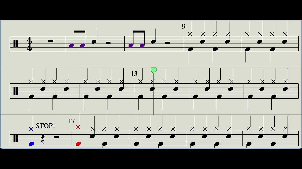 Charizard's Black Sky Easy Drums sheet music - YouTube