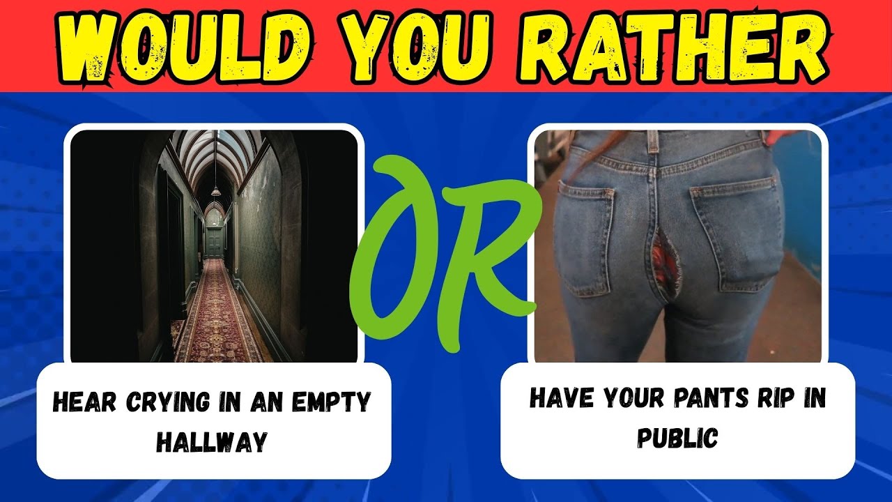 Would You Rather... Scary vs Embarrassing 💀😂 (HARDEST CHOICES) - YouTube
