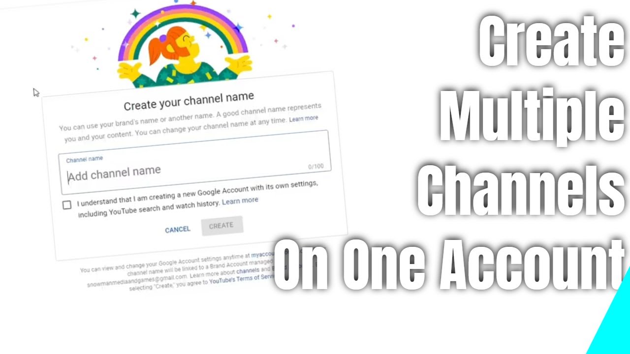 How To Create Band Accounts on YouTube (Multiple YouTube Accounts With ...