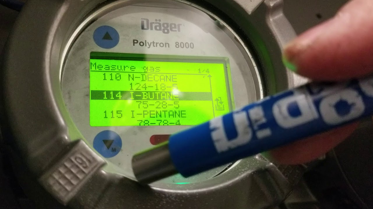 Re-configuring a Draeger Polytron 8000 from DCM to N-Hexane - YouTube