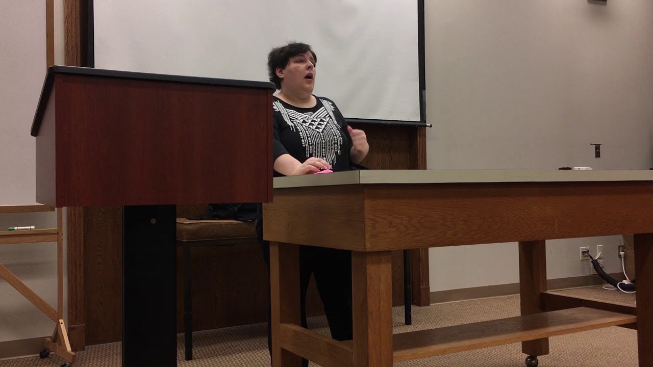 Melanie Hecker Speaks at Maria College about Autism - YouTube