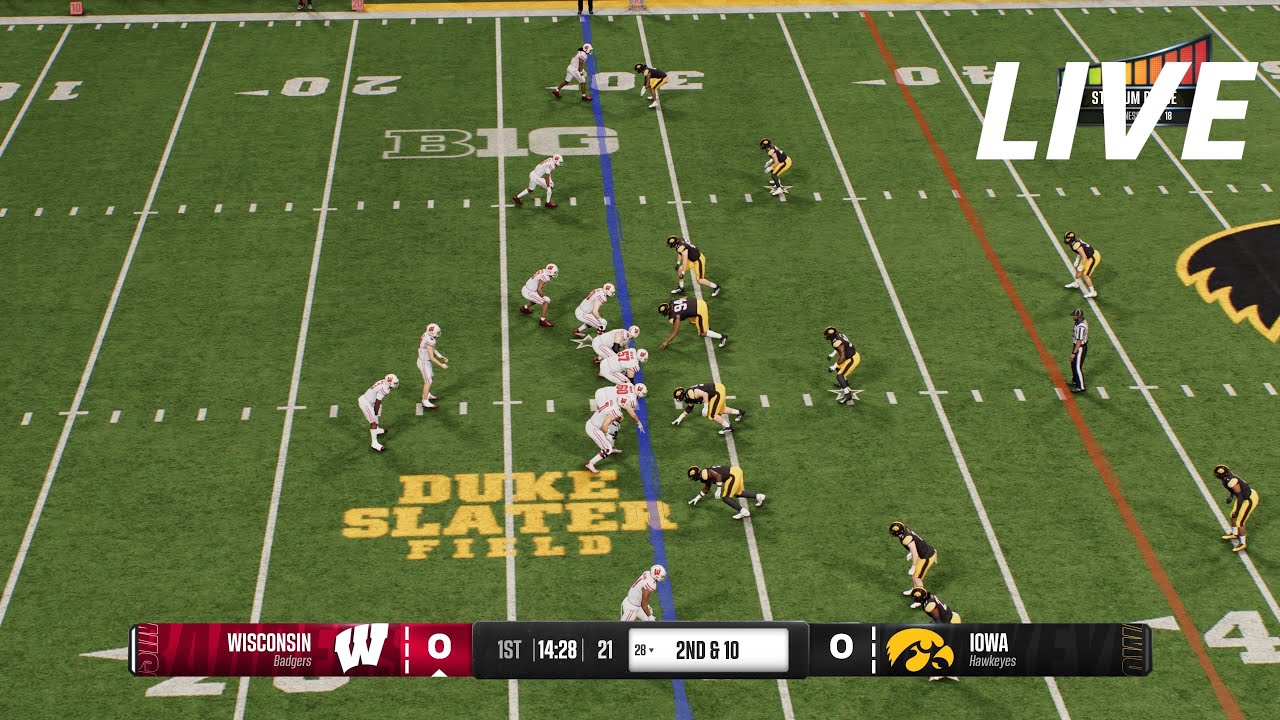 NCAAF LIVE🔴Wisconsin Badgers vs.Iowa Hawkeyes College Football Full ...