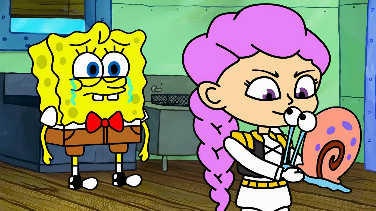 SpongeBob Lost Gary Sad Story (KPop Demon Hunters Animation) - YouTube