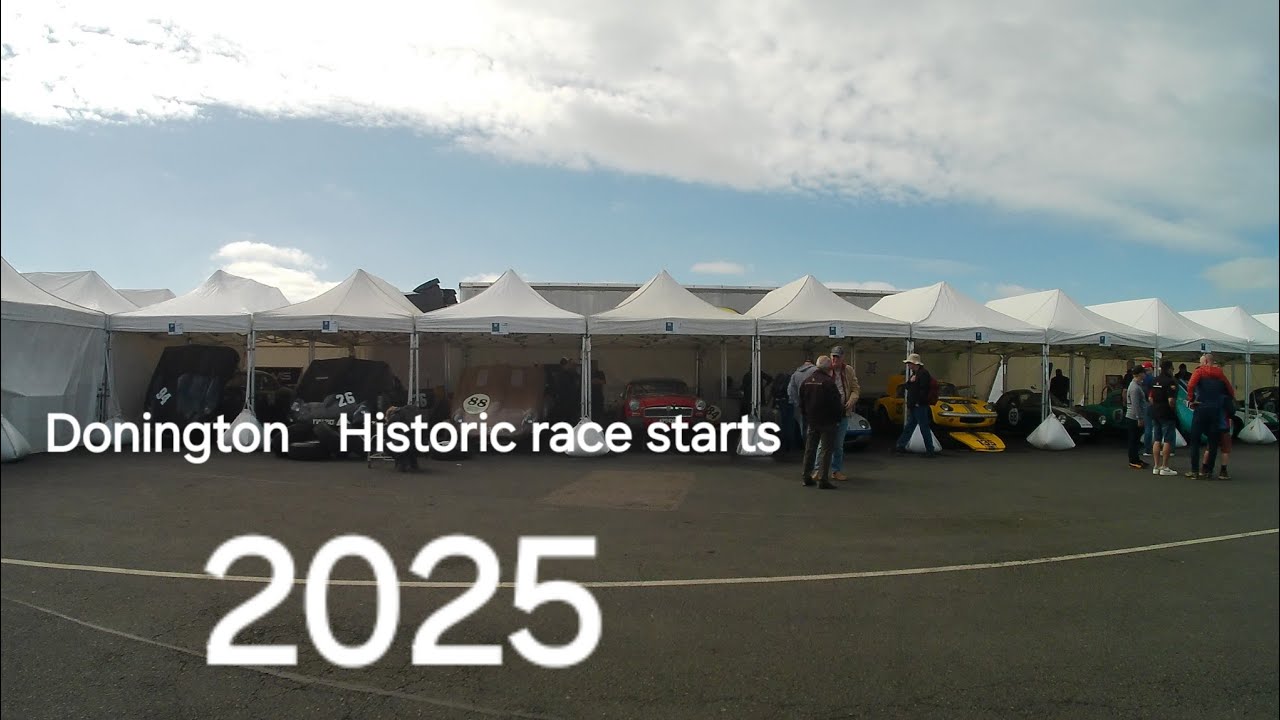 2025 Donnington Historic race starts - YouTube