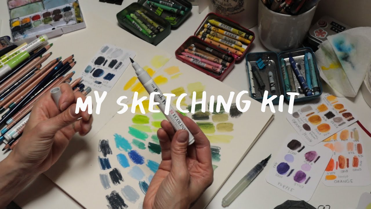 SKETCHING MATERIALS everything I take for sketching on location ...