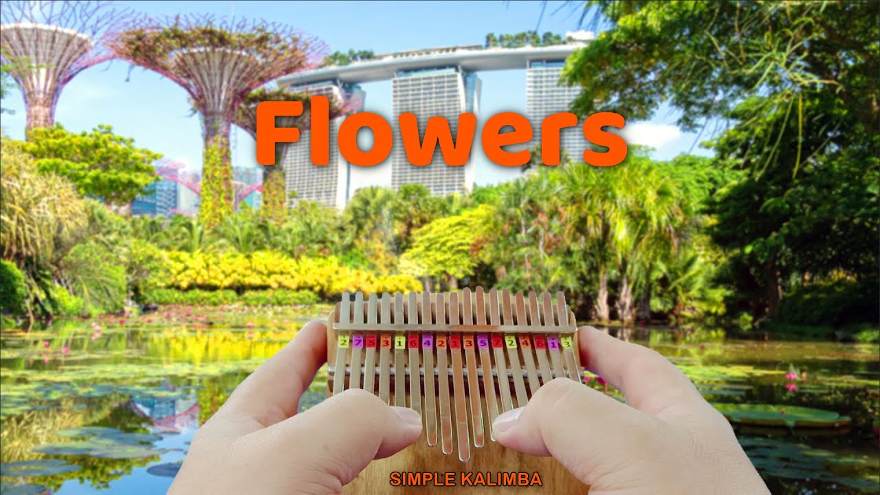 Flowers (Miley Cyrus) - Kalimba Easy Tutorial - YouTube
