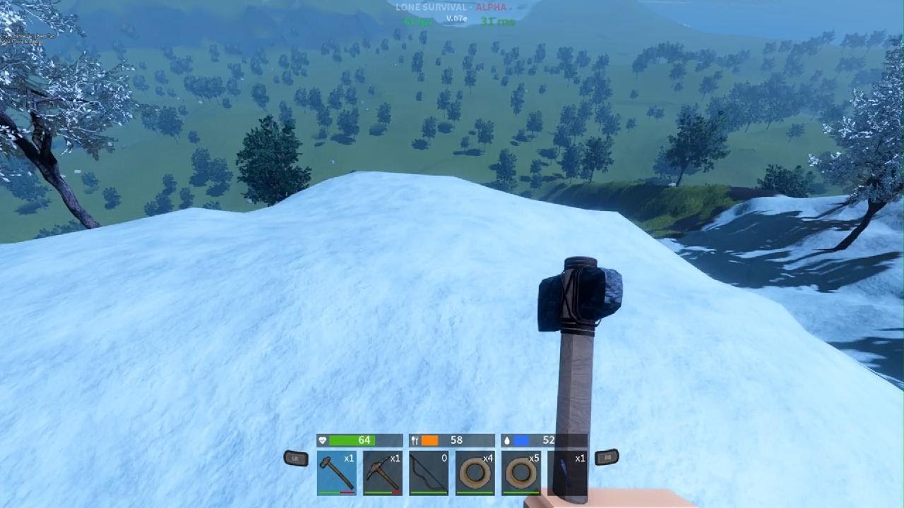 Playing lone survival on roblox - YouTube
