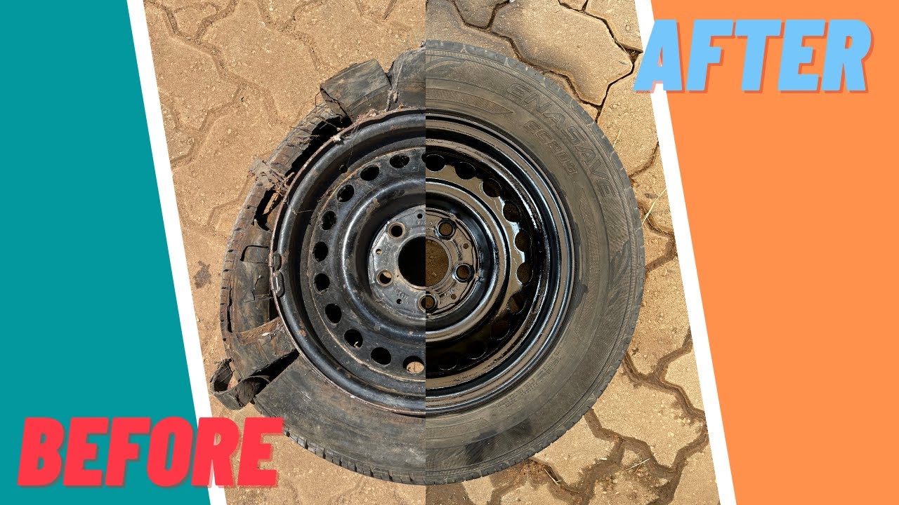 Restoring Old Rusty Wheels | DIY at Home With Rattle Cans - YouTube