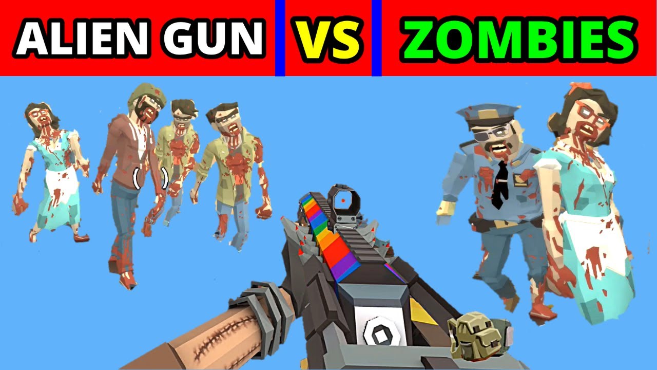 ALIEN GUN vs ZOMBIES in The Walking Zombie 2 Lomelvo - YouTube