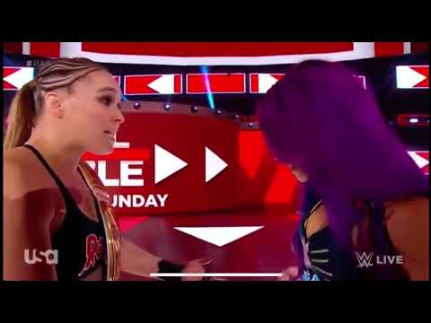 Sasha Banks tells Ronda Rousey to lick her boots 👅👢