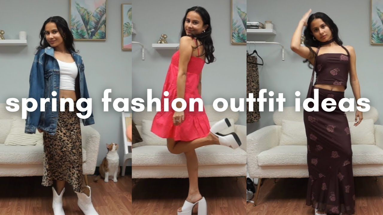 Spring Outfits Try On Haul | Spring Fashion Aesthetic Outfits Casual ...