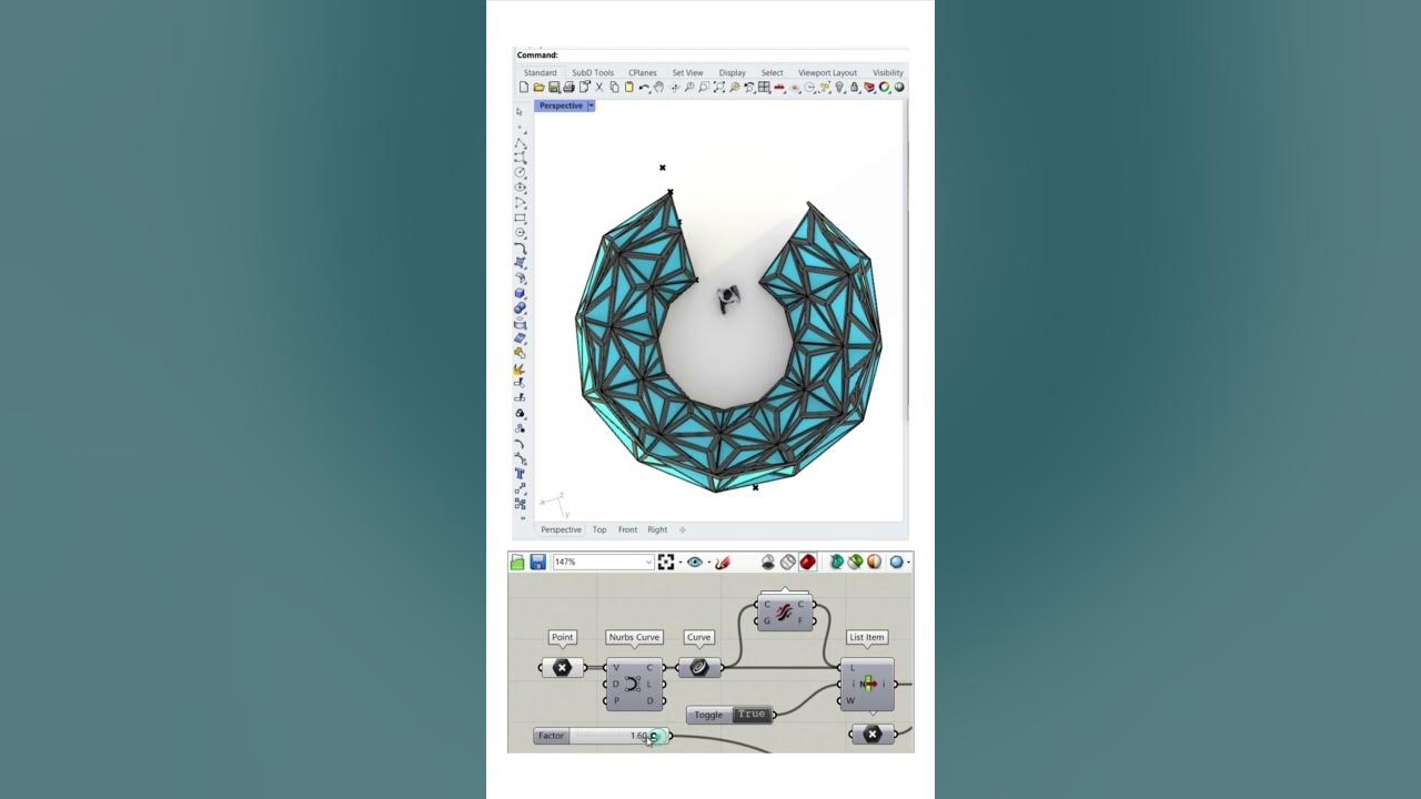 Rhino Grasshopper Tutorial (Lunchbox Attractor) #shorts - YouTube