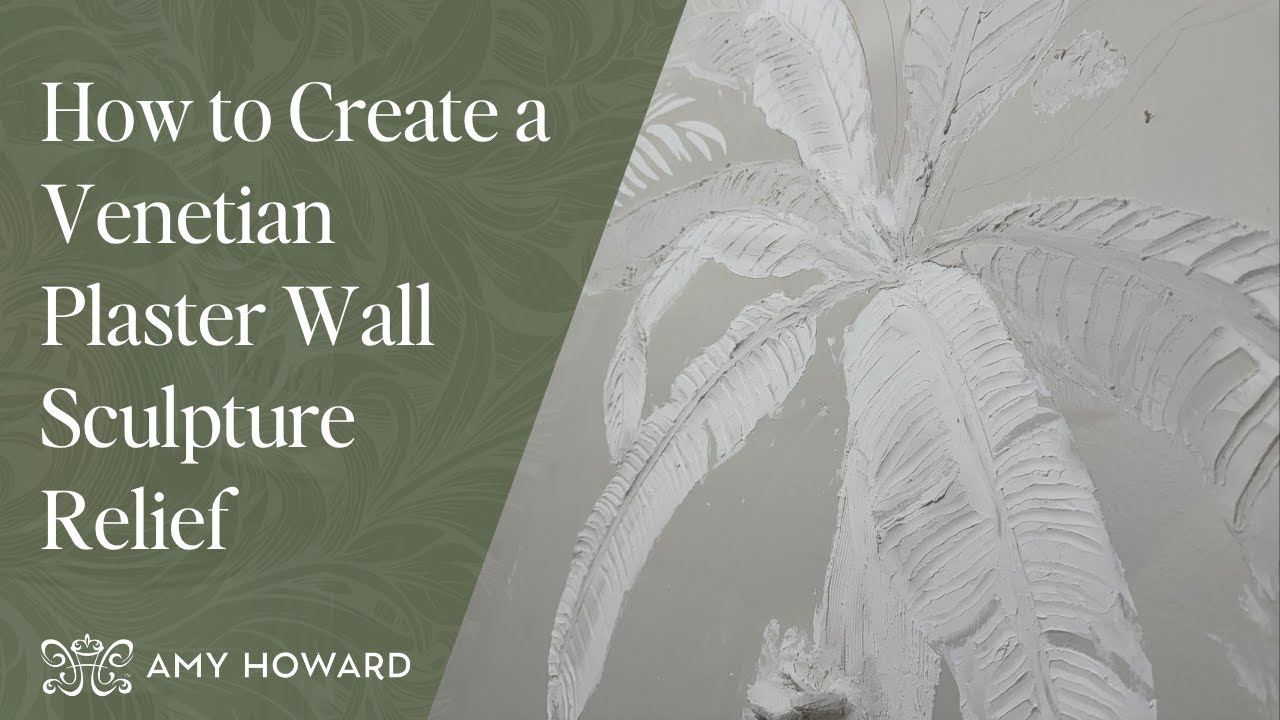 How to Create a Venetian Plaster Wall Sculpture Relief | DIY Textured ...