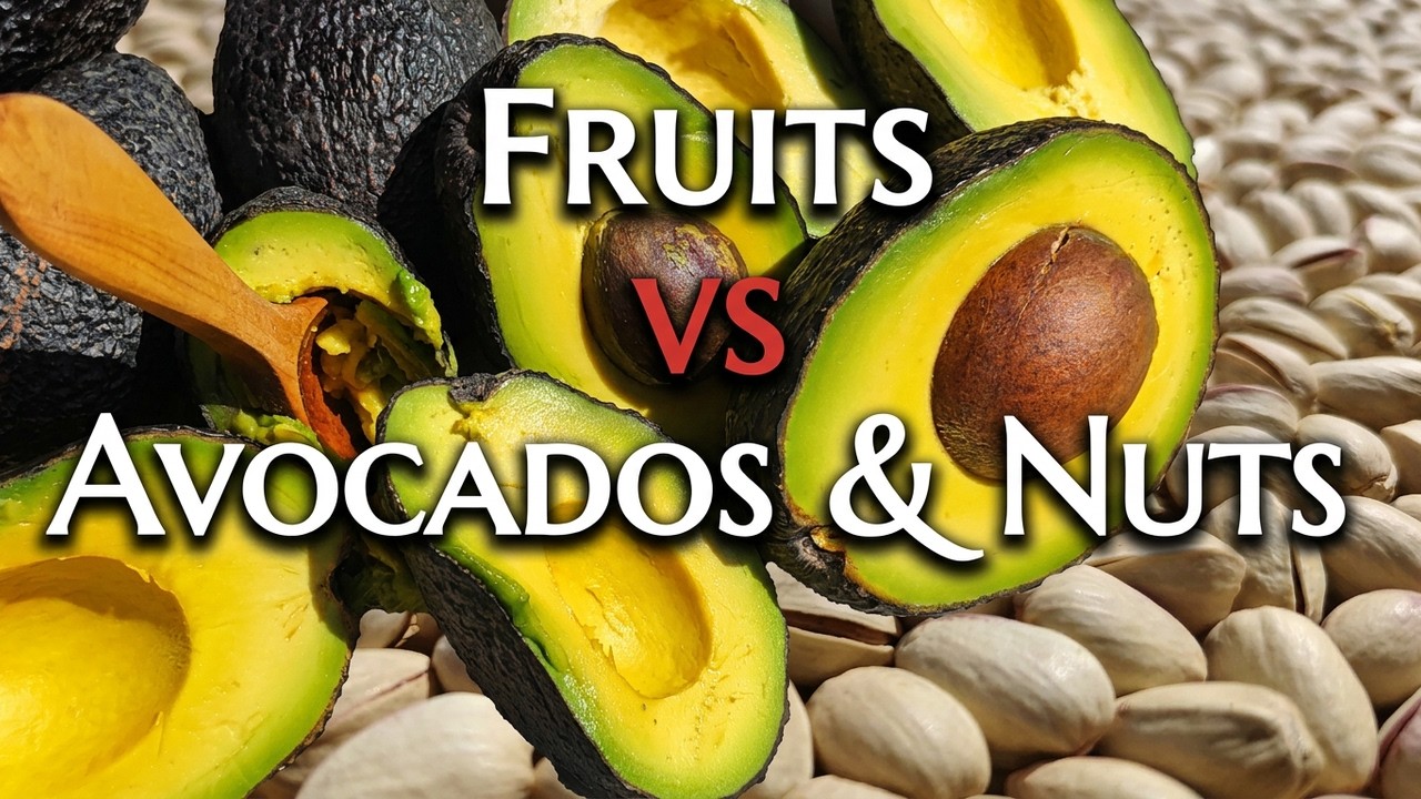 Fruitarian Dilemma: Juicy Fruits vs. Avocados & Nuts - YouTube