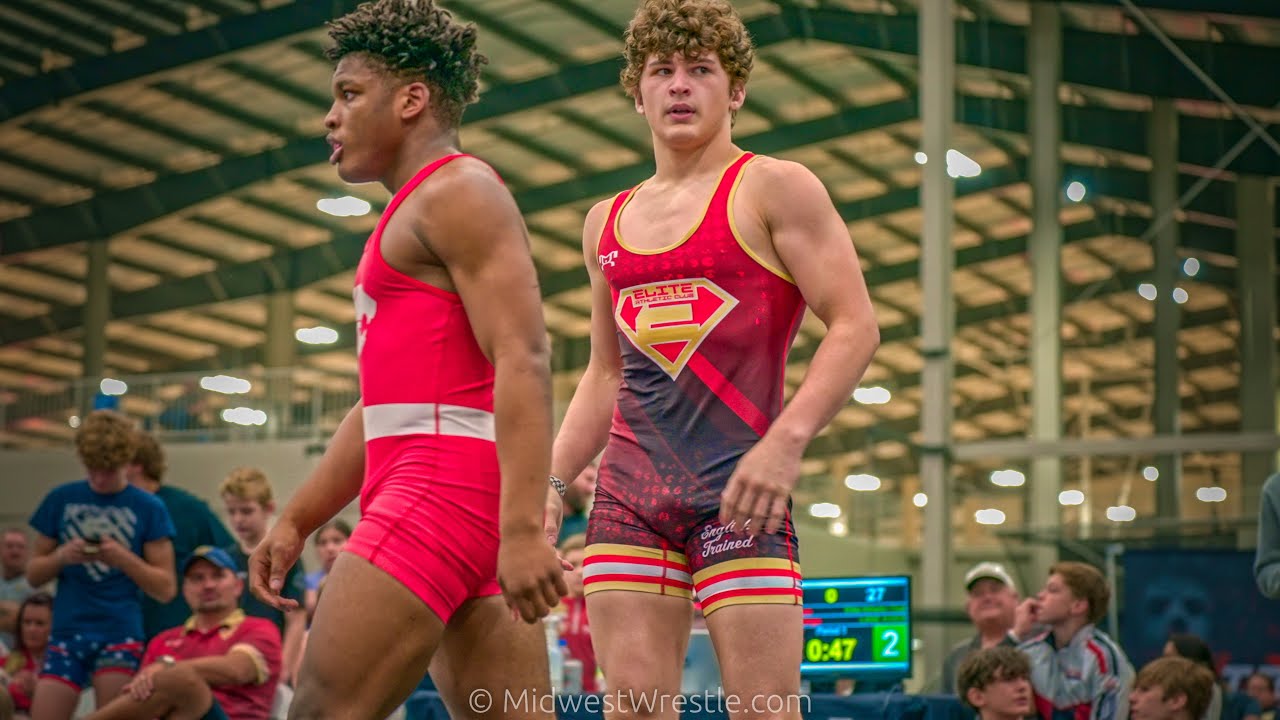 170 15U – Lane Kiser {G} of Elite Athletic Club vs. Camden Jeeninga {R ...