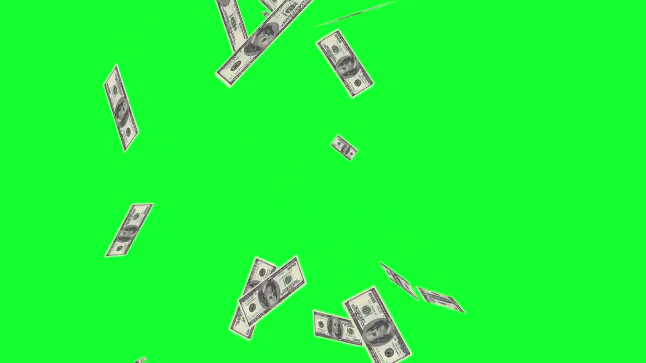 Money green screen - YouTube