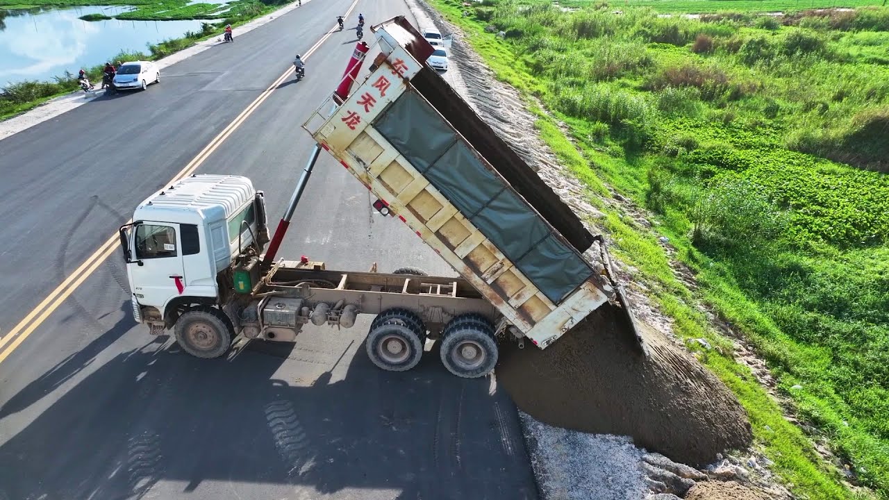 Fantastic Start New Project Sand Filling Up By Wheel Loader SD300N and ...