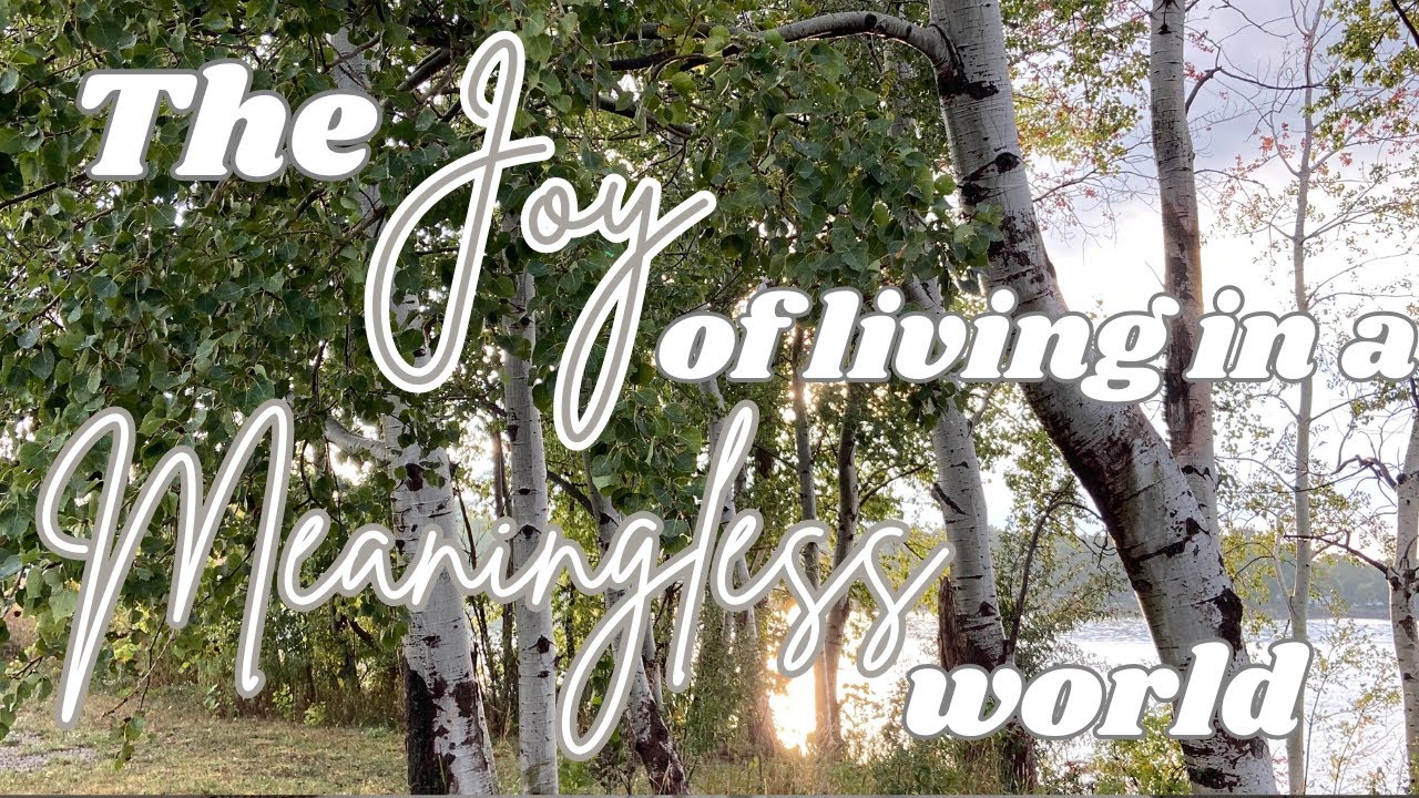 The JOY of living in a MEANINGLESS world / Ecclesiastes in 2024 - YouTube