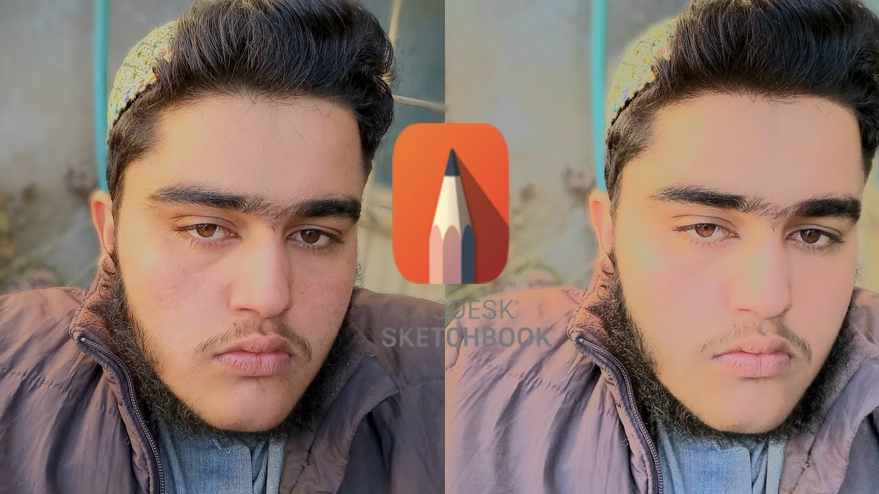 how to photo editing face hap SketchBook# video# like follow - YouTube