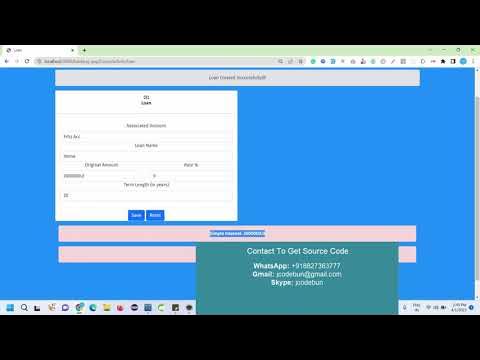Bank, Credit Card, Loan management project in spring boot and hibernate ...