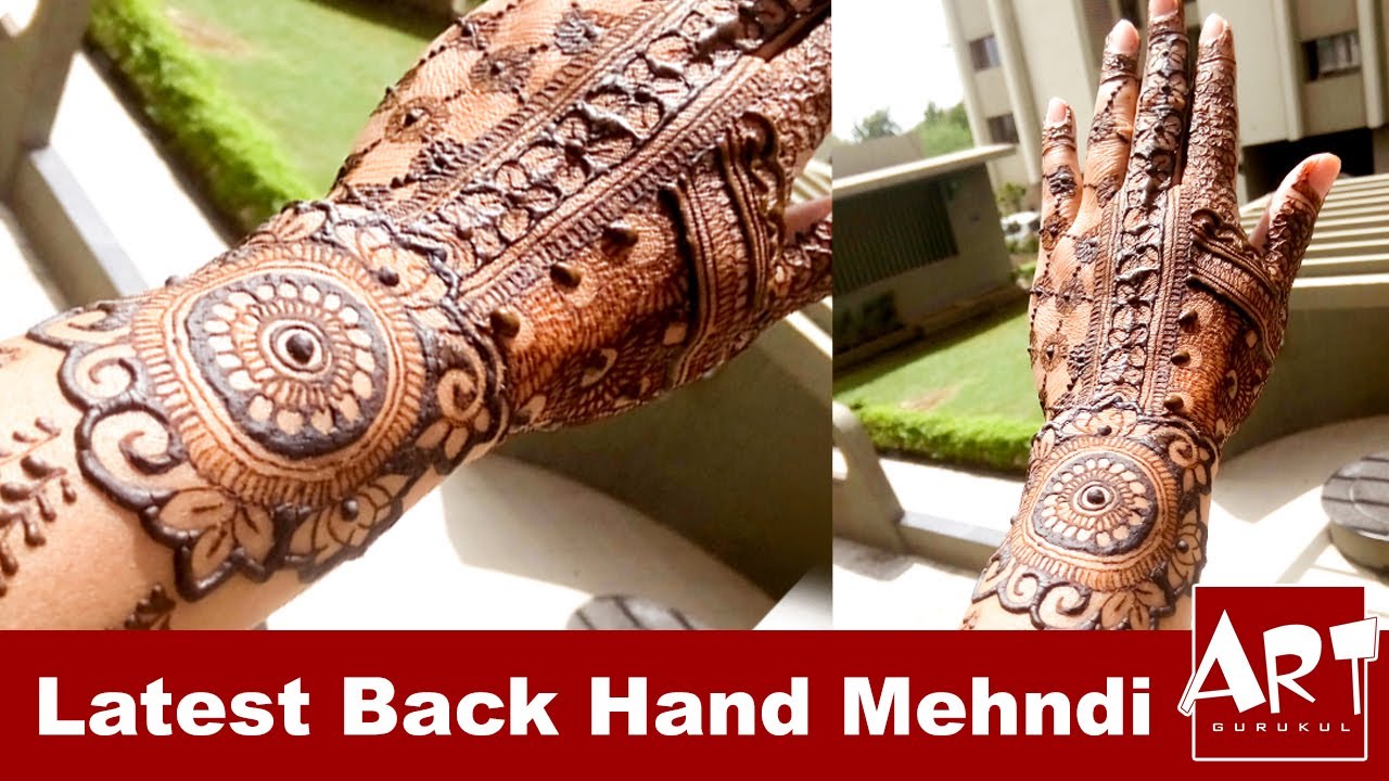 Beautiful Easy & Stylish back hand Mehndi design by Dr.Ami | Back hand ...