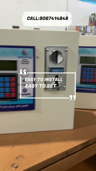 Waterpay UPI/QR + Coin Water ATM Machine | वॉटर स्कैनर मशीन. - YouTube