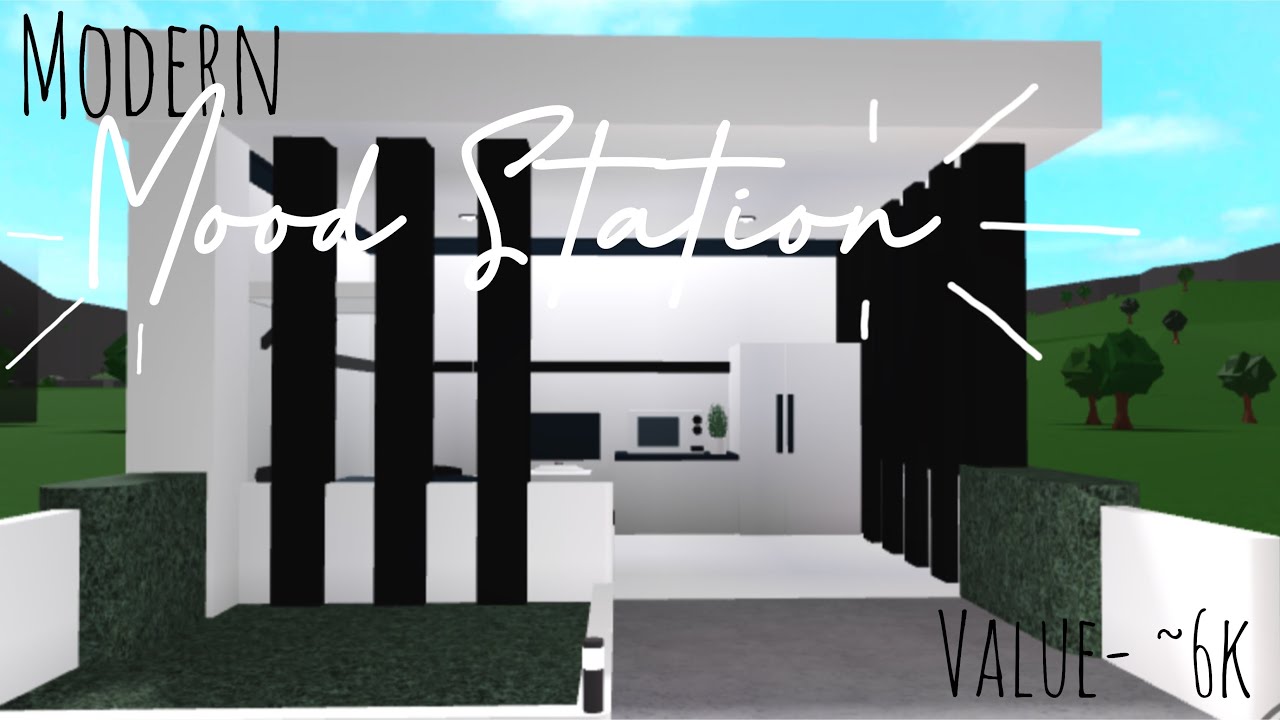 Modern Mood Station Speedbuild + Tour || Bloxburg Mood Station - YouTube