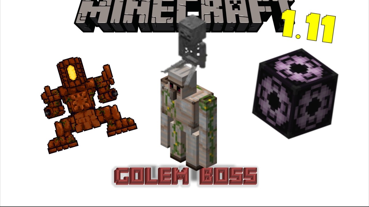 New Boss: The Golem | Minecraft Structure Mod - YouTube