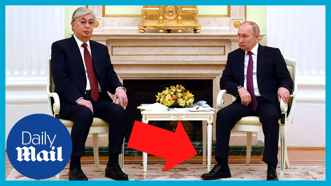 Putin's feet twitch awkwardly during meeting with Kazakh President ...