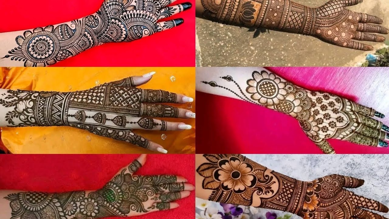 Full hand mehndi design simple easy back hath ki sidhe hath ki mehandi ...