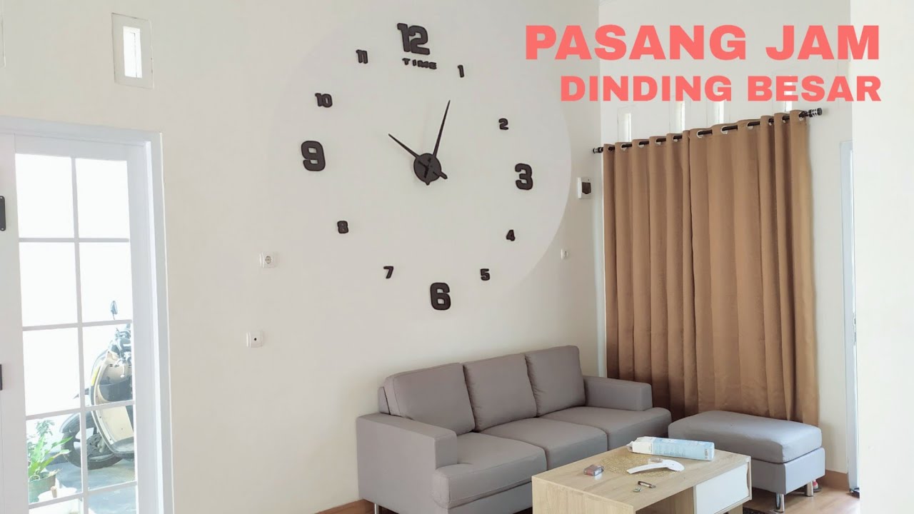 Jam Dinding Besar 3D Mewah | Giant Wall Clock - YouTube