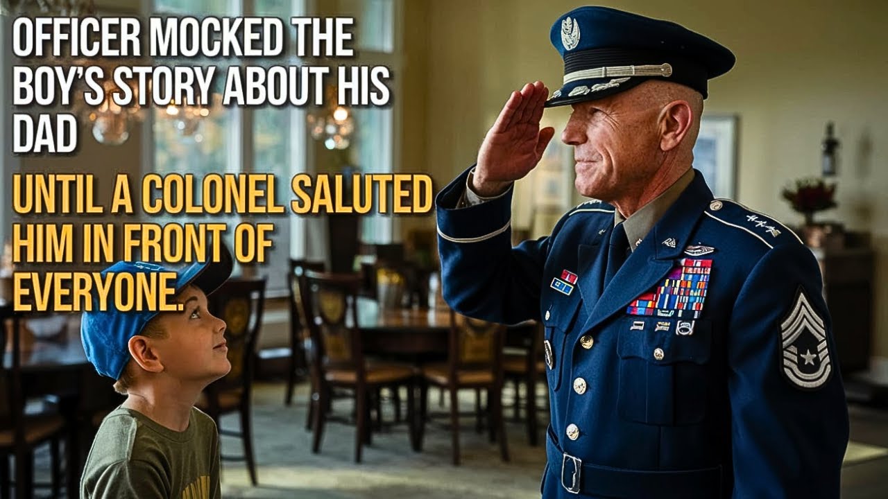 Officer Mocked the Boy’s Story About His Dad — Until a Colonel Saluted ...