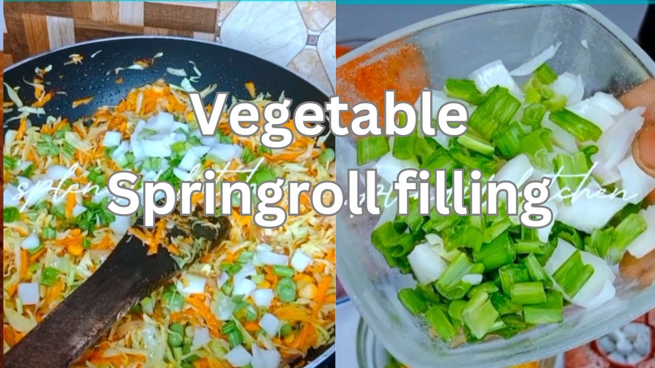 I Made The Best Spring Rolls Filling Recipe - YouTube