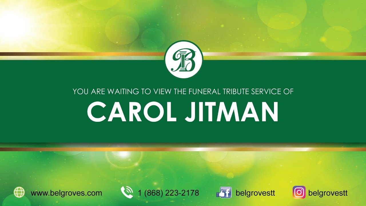 Carol Jitman Tribute Service - YouTube