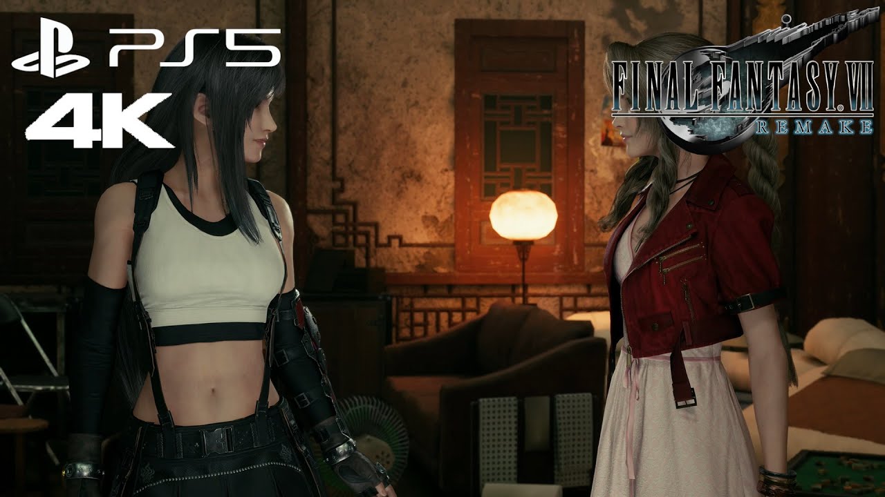Final Fantasy VII Remake - Aerith & Tifa Escape 4K PS5 - YouTube
