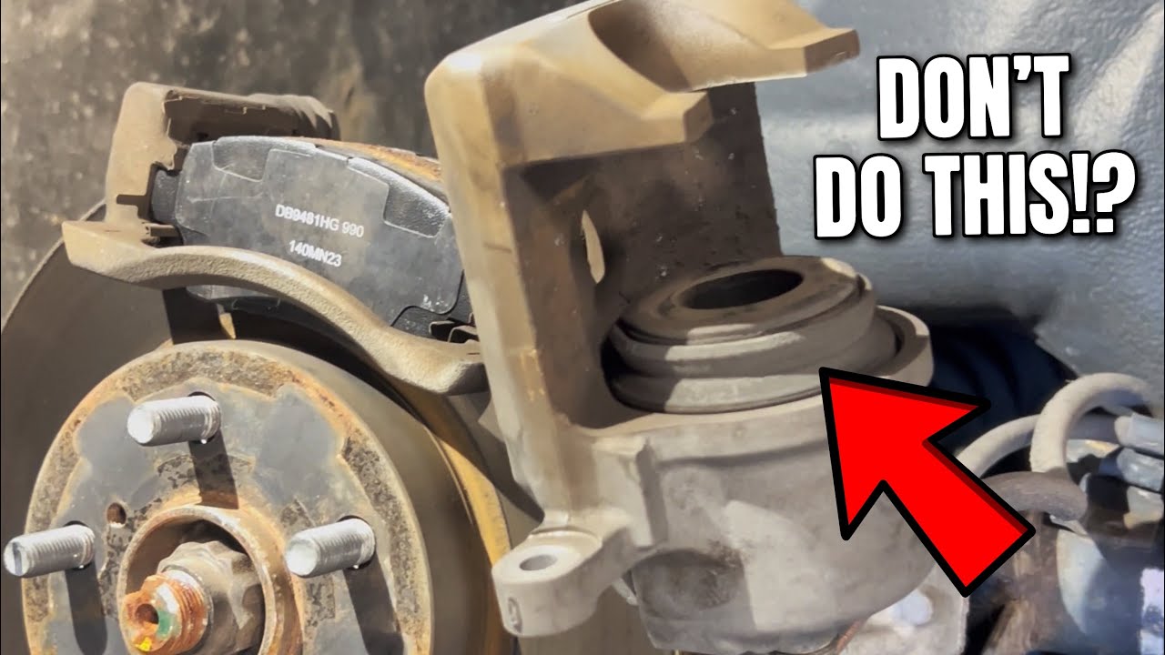 Brake Pad Replacement 2004-2009 Toyota Prius (BE CAREFULL) - YouTube