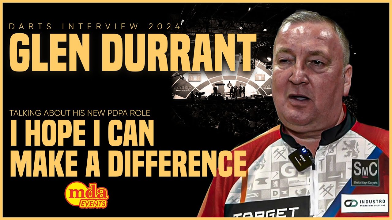 GLEN DURRANT ON HIS PDPA ROLE AND HELPING PLAYERS - YouTube