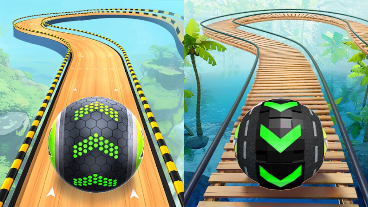 Going Balls Vs Rolling Ball Sky Escape, Space Rolling Balls Race Super ...
