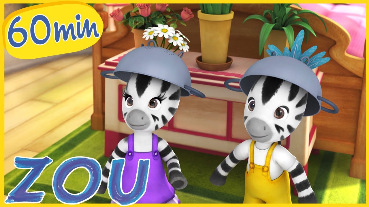 Zou and the magic trick 🎩 60min Compilation 🦓 cartoons for kids - YouTube