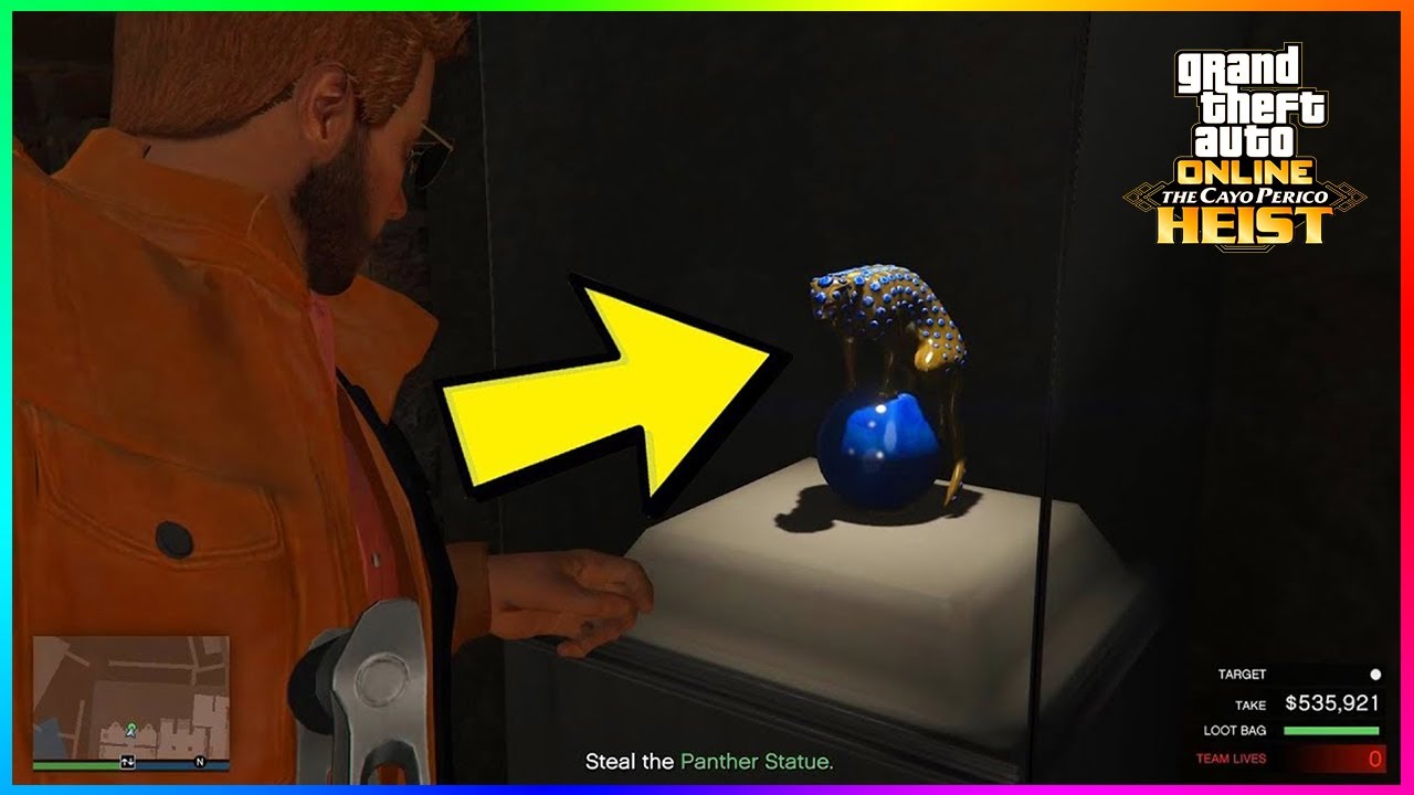 Como Conseguir la ESTATUA de PANTERA en GTA 5 Online! - (Golpe Cayo ...