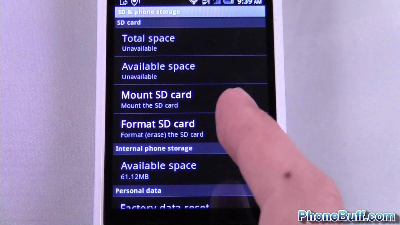 How To Format Your SD Card (for Android) - YouTube